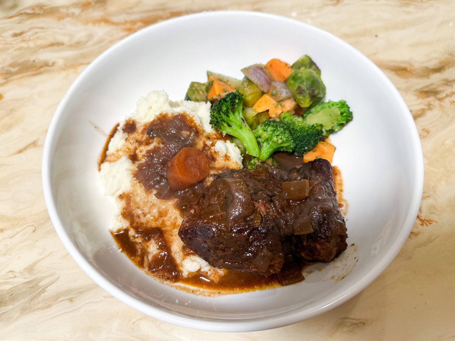 Slow Cooker Braised Beef with Red Wine - Fresh Cup of Joy