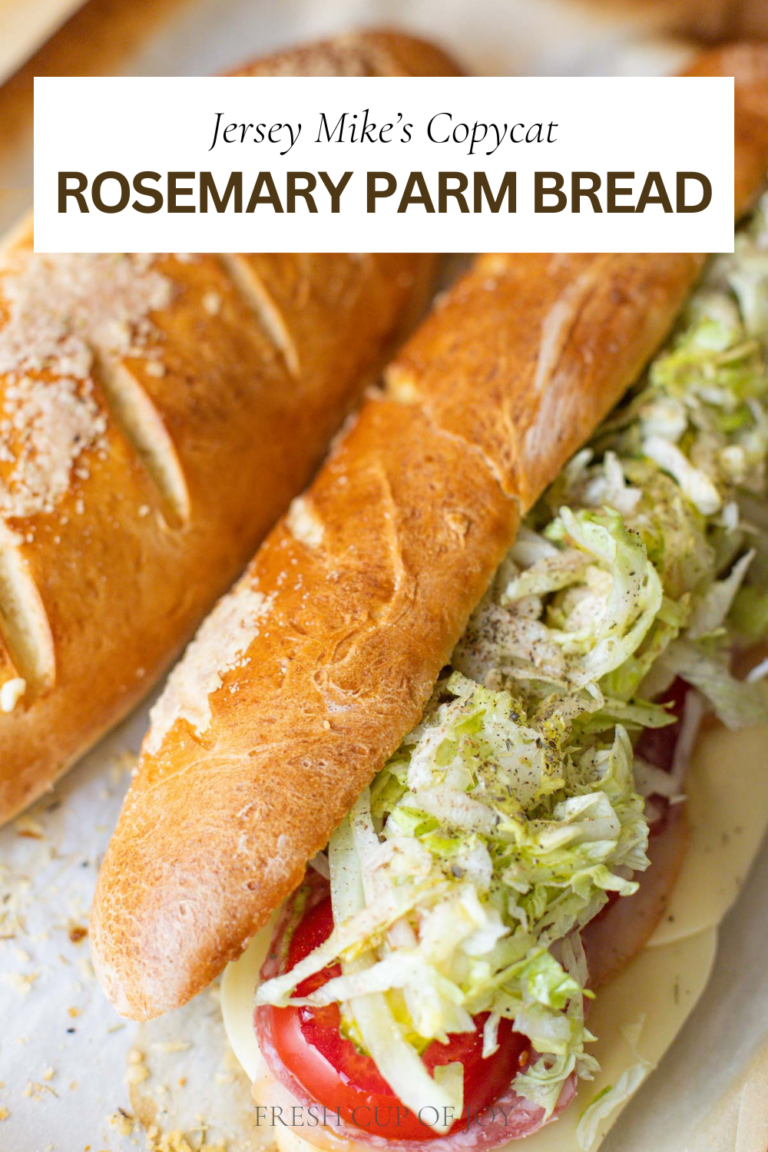 Rosemary Parmesan Bread Jersey Mike's Copycat Recipe - Fresh Cup of Joy