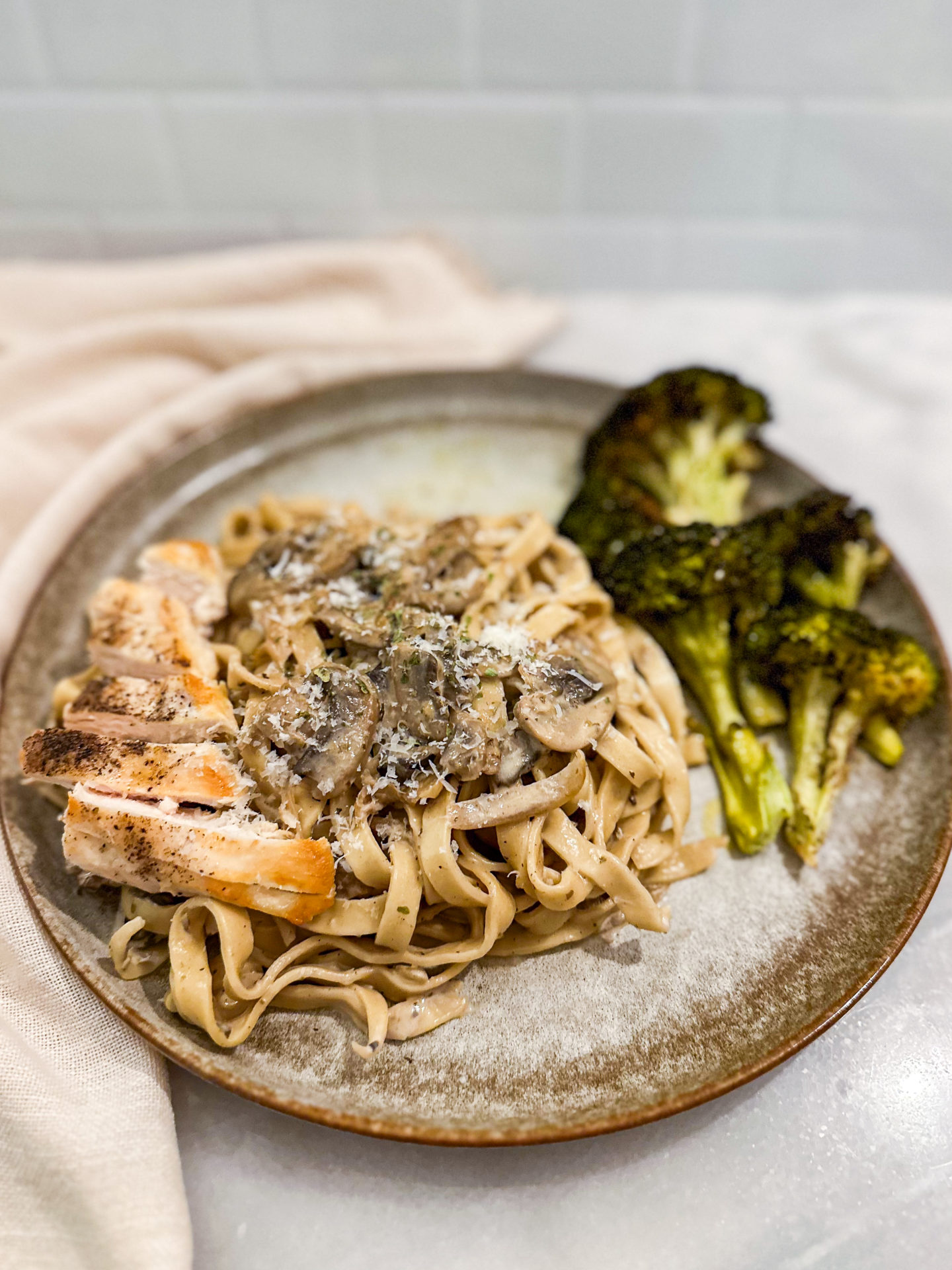Creamy Chicken & Mushroom Pasta - Fresh Cup of Joy