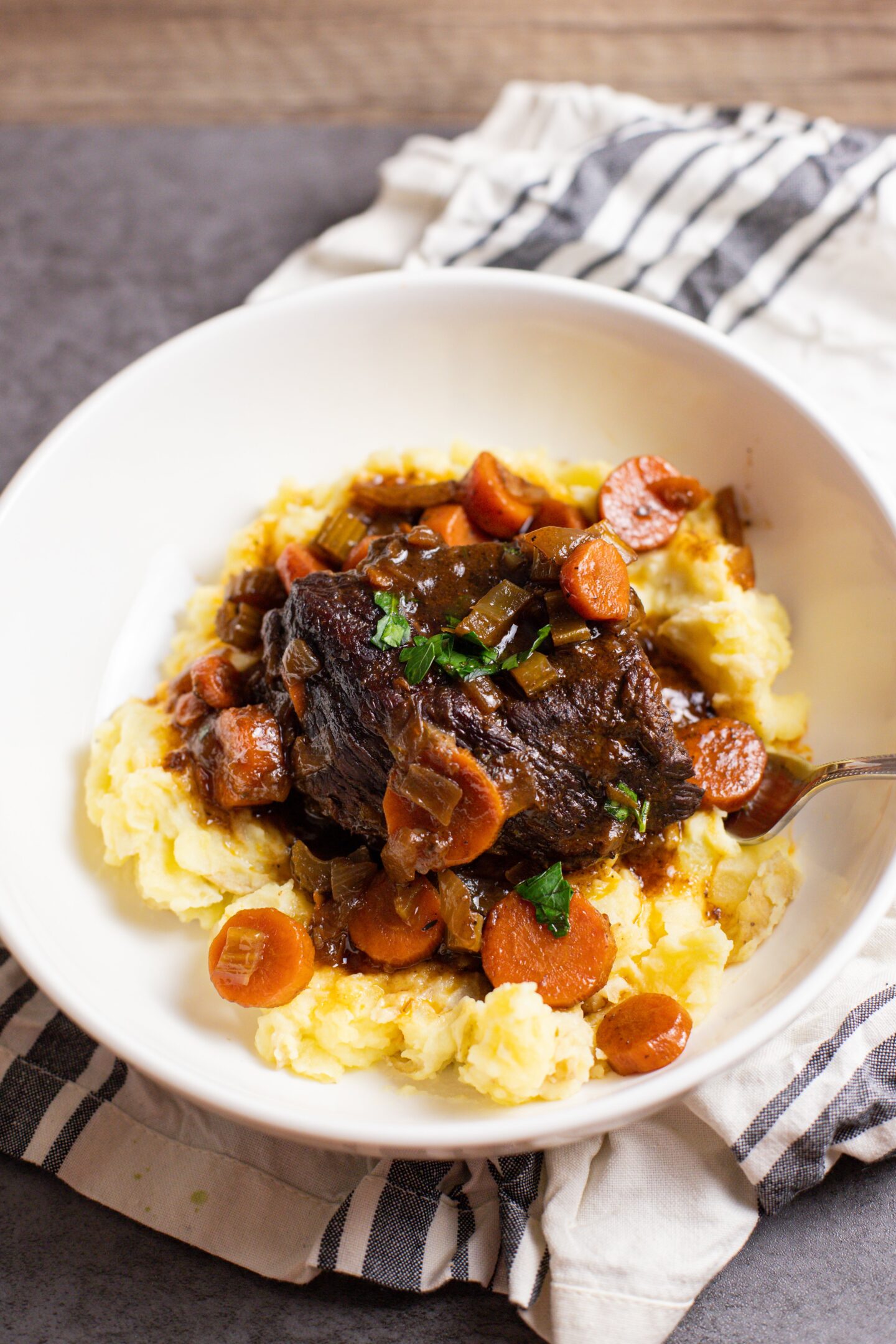 Braised Beef in Red Wine Recipe (One Pot Meal) - Fresh Cup of Joy