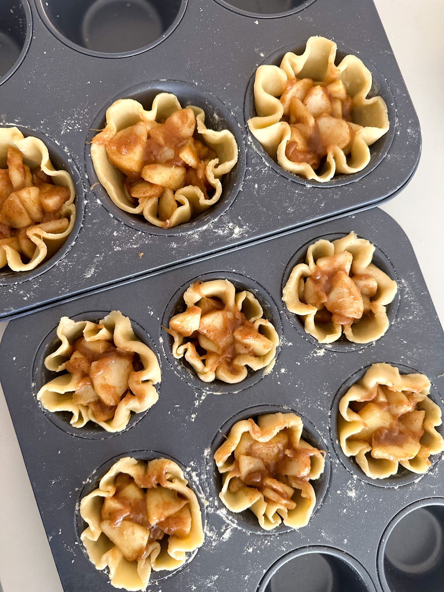 Easy Mini Dutch Apple Pies (Baked in a Muffin Tin!) - Fresh Cup of Joy