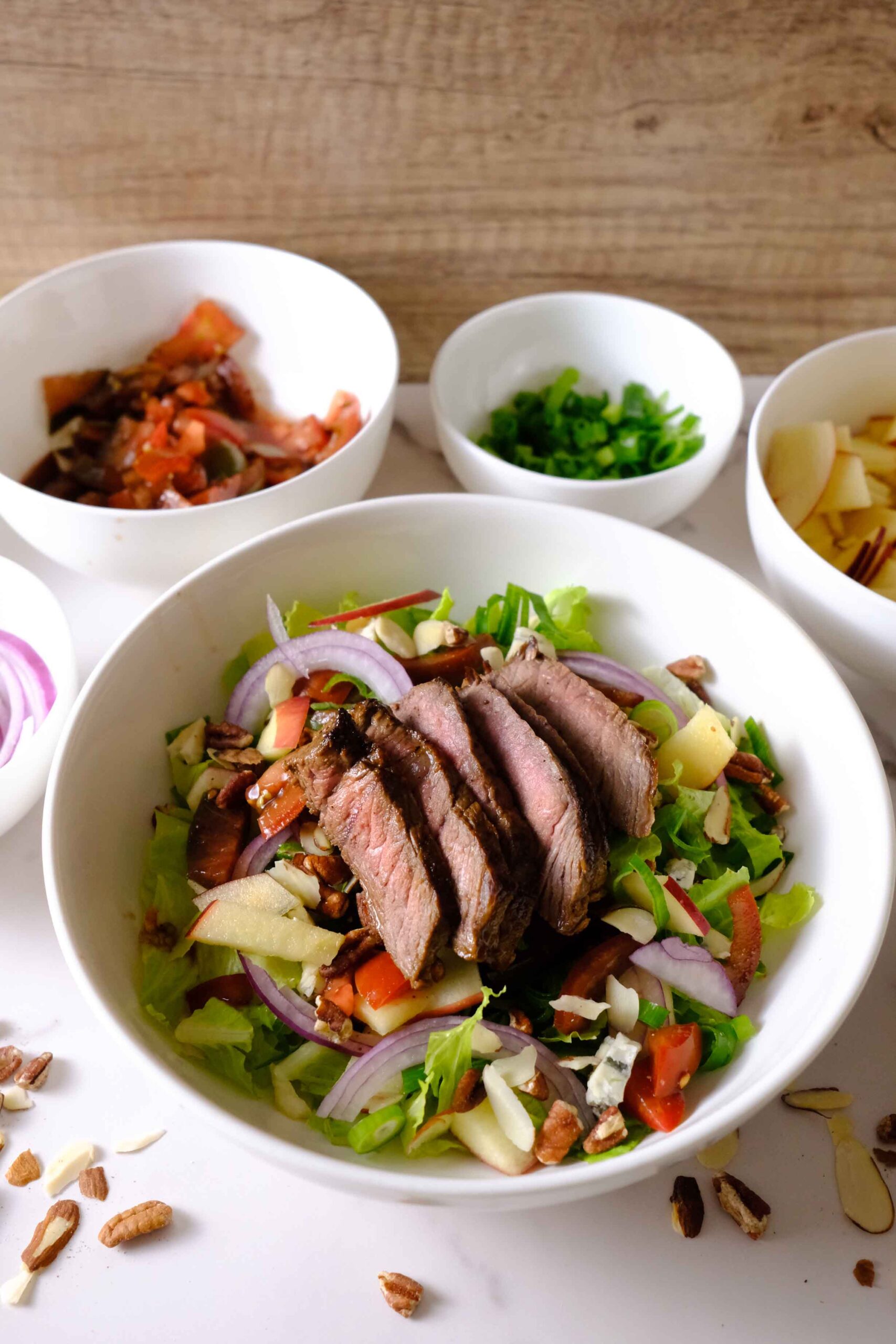 Fall Harvest Salad with Steak, Roquefort Dressing, and Balsamic - Fresh ...