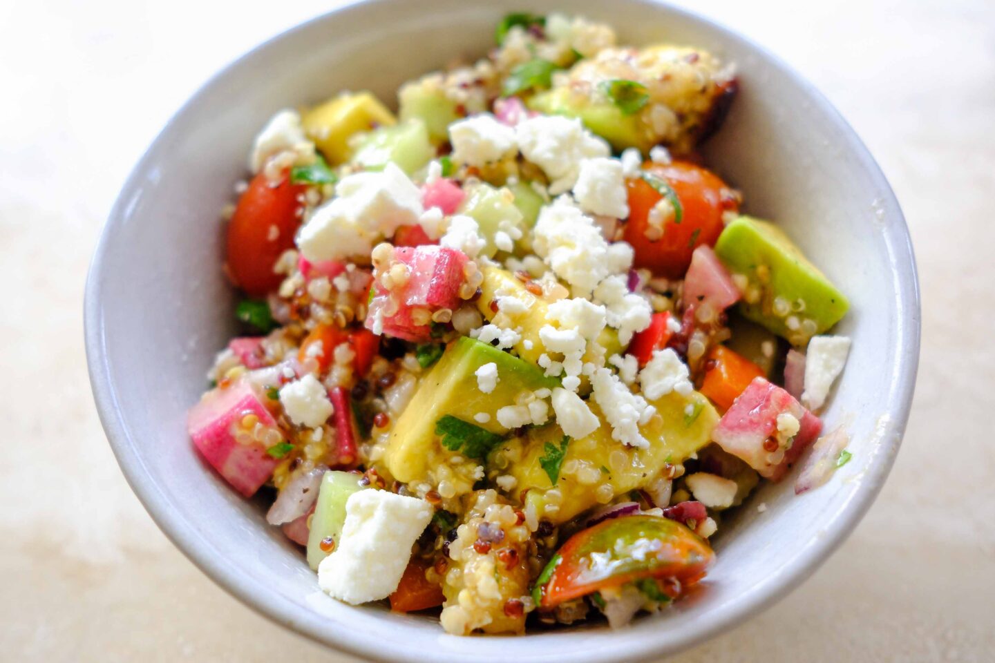 Rainbow Quinoa Salad Recipe | Healthy & Delicious - Fresh Cup of Joy